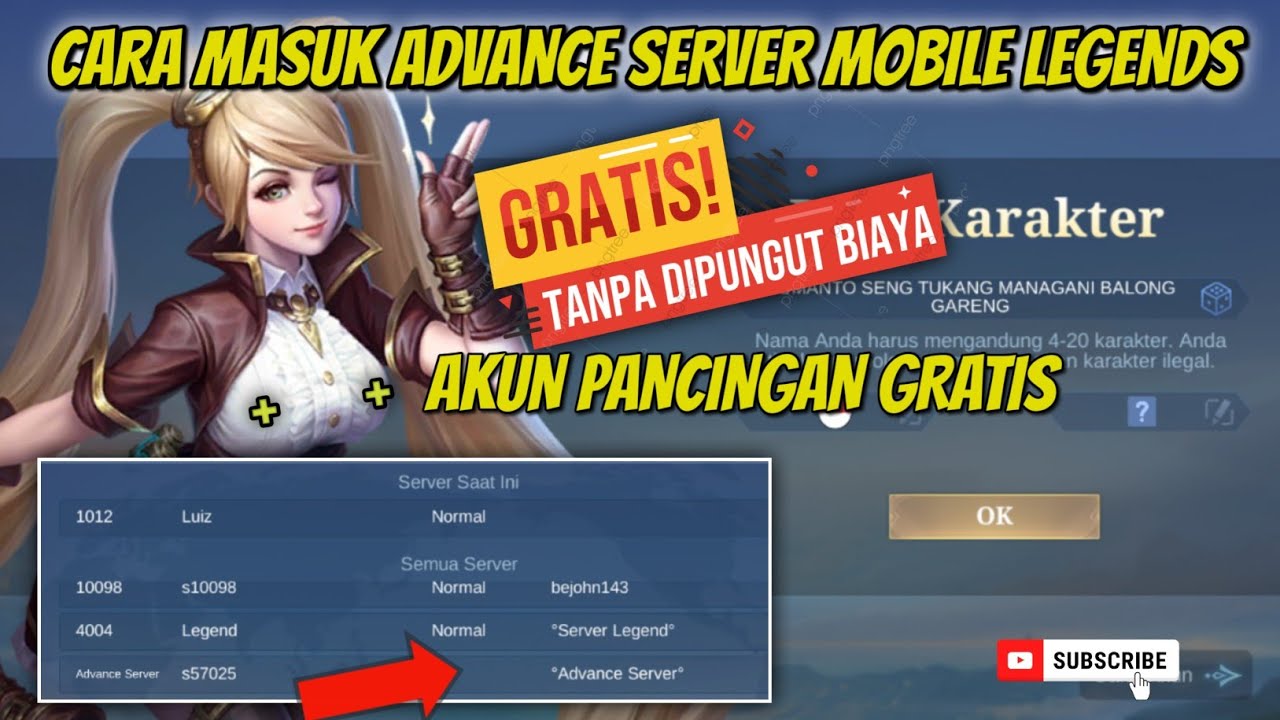 Cara Masuk Advance Server Mobile Legends Terbaru 2023 | Cara Buat Akun ...