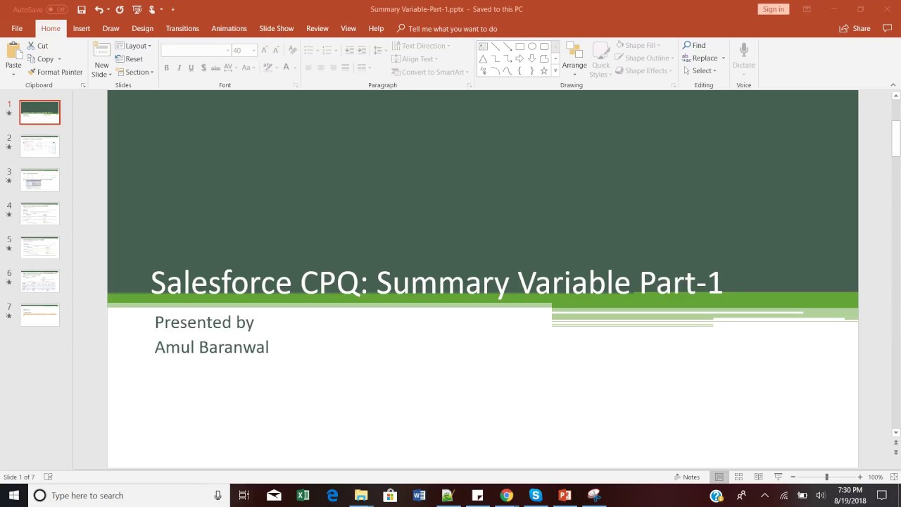 Summary Variable Part 1 - YouTube