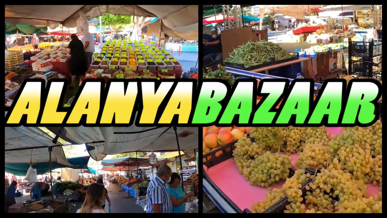 ALANYA FRIDAY BAZAAR - Cuma Pazari - Alanya Turkey (4k) - YouTube