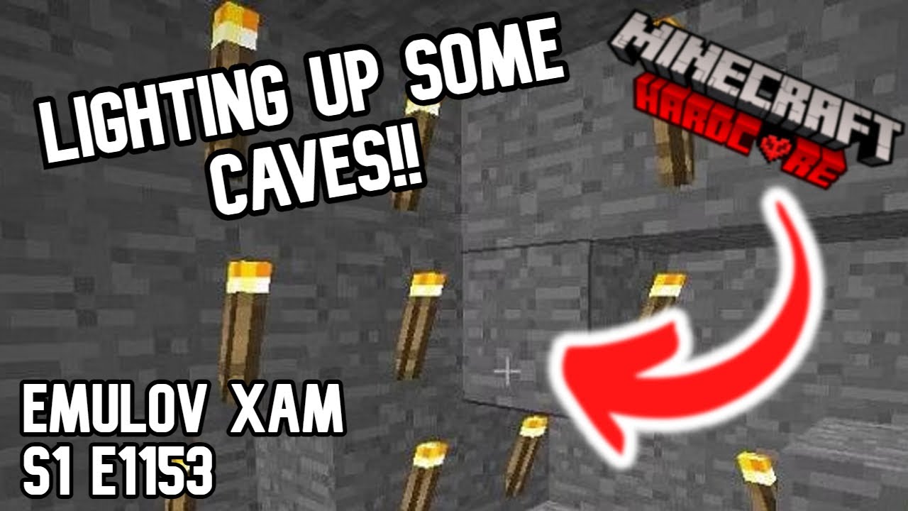 Lighting Up Some Caves!! Minecraft Hardcore Let's play S1 E1153 - YouTube