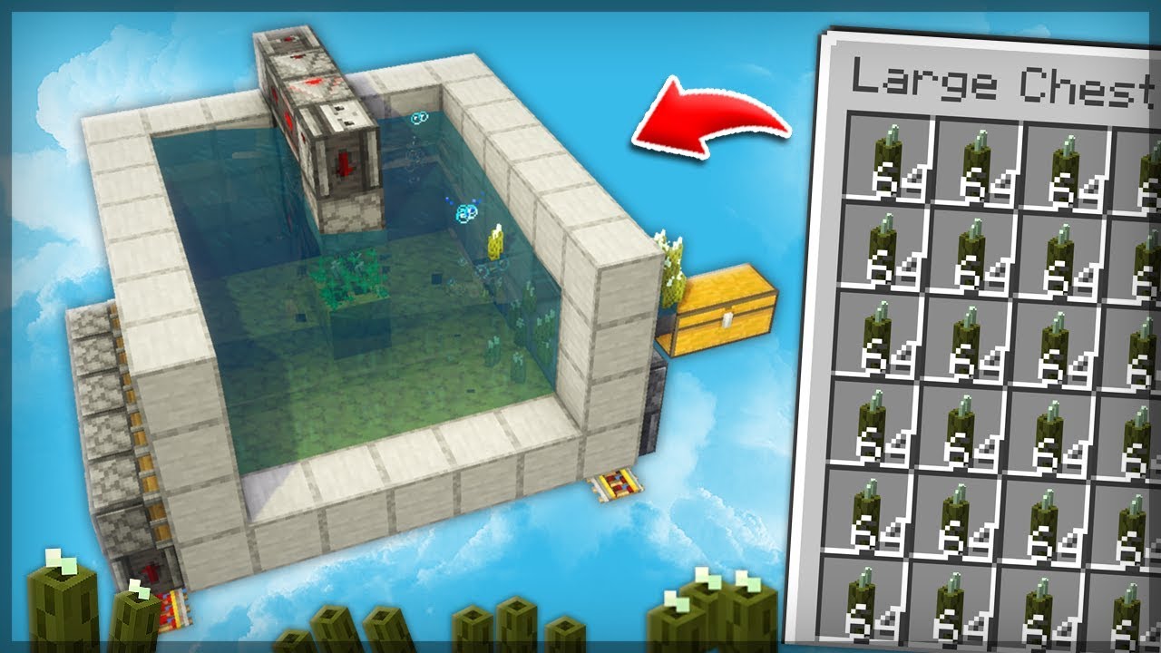 FARM de PEPINO AUTOMÁTICA (SEA PICKLE) - Minecraft Tutorial - YouTube
