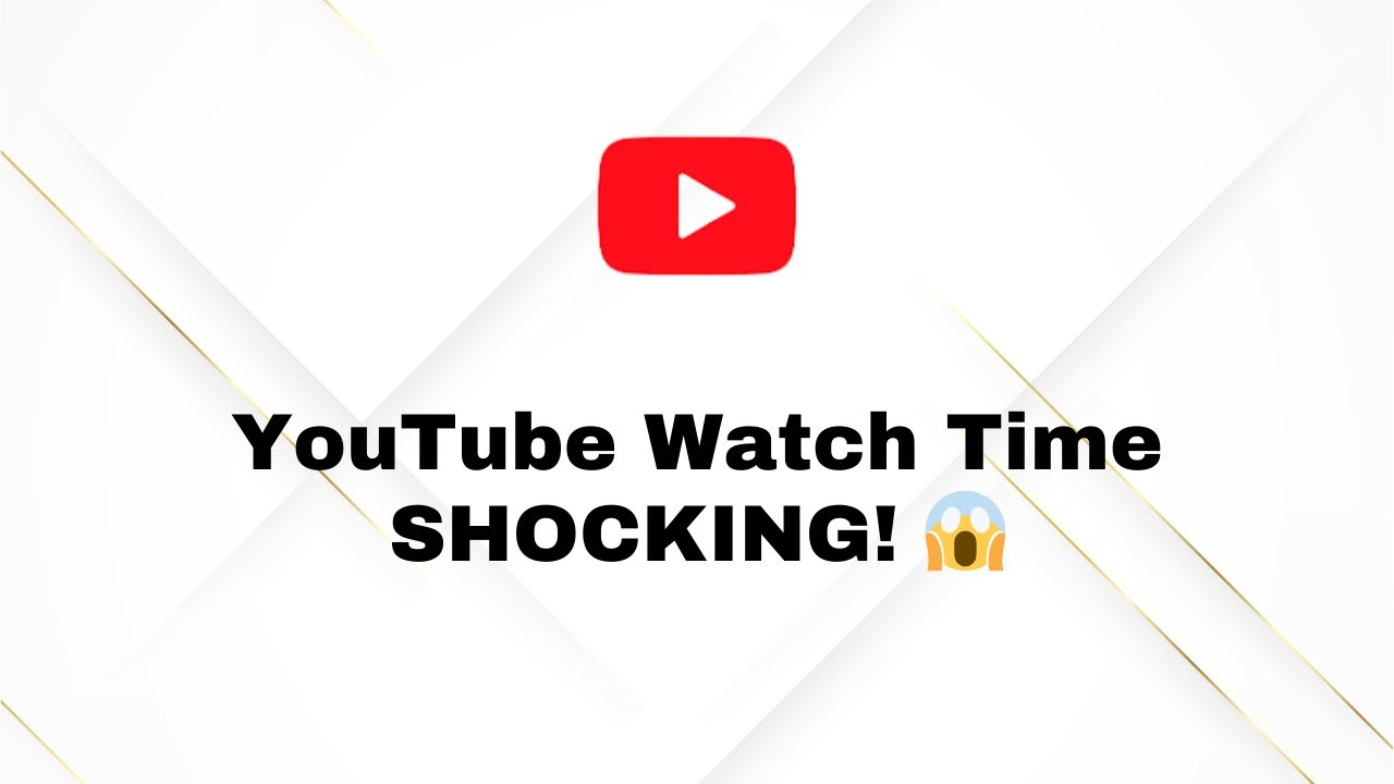 How to Check Your YouTube Watch Time in Seconds! 😲📊 - YouTube