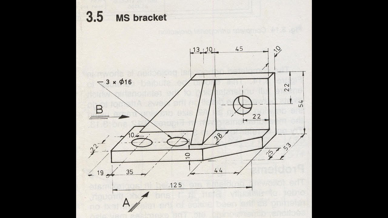 Menggambar MS Bracket dengan Aplikasi Solidwork - YouTube