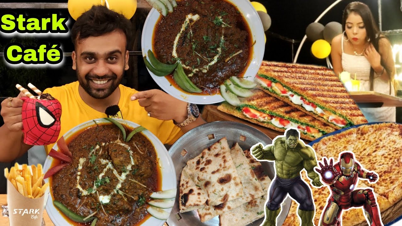 Chicken Rara,भुना Mutton,कीमा नान, सस्ता में अच्छा||Patna Best Restaurant Stark Cafe||Jeev ...