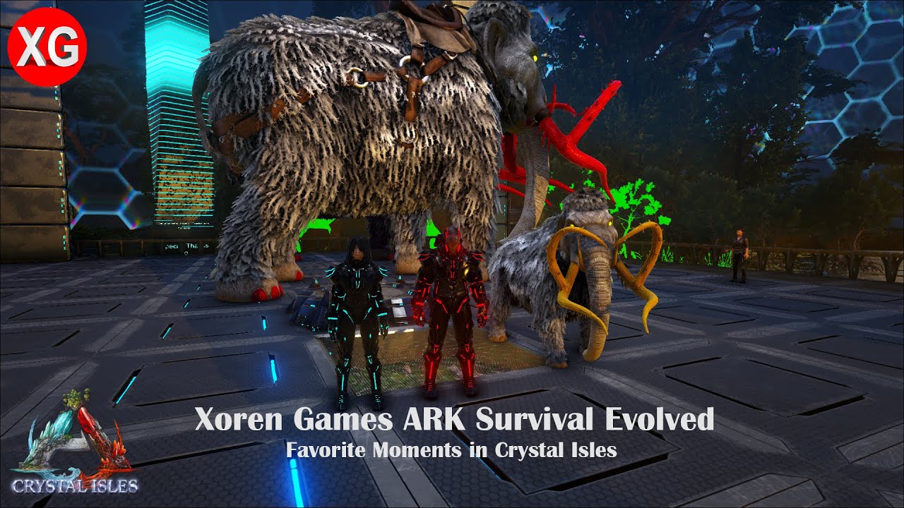 ARK Crystal Isles - Our First Baby Alpha Mammoth - YouTube