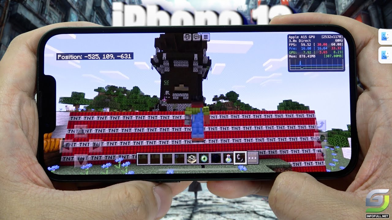 iPhone 13 test game Minecraft | Apple A18 - YouTube