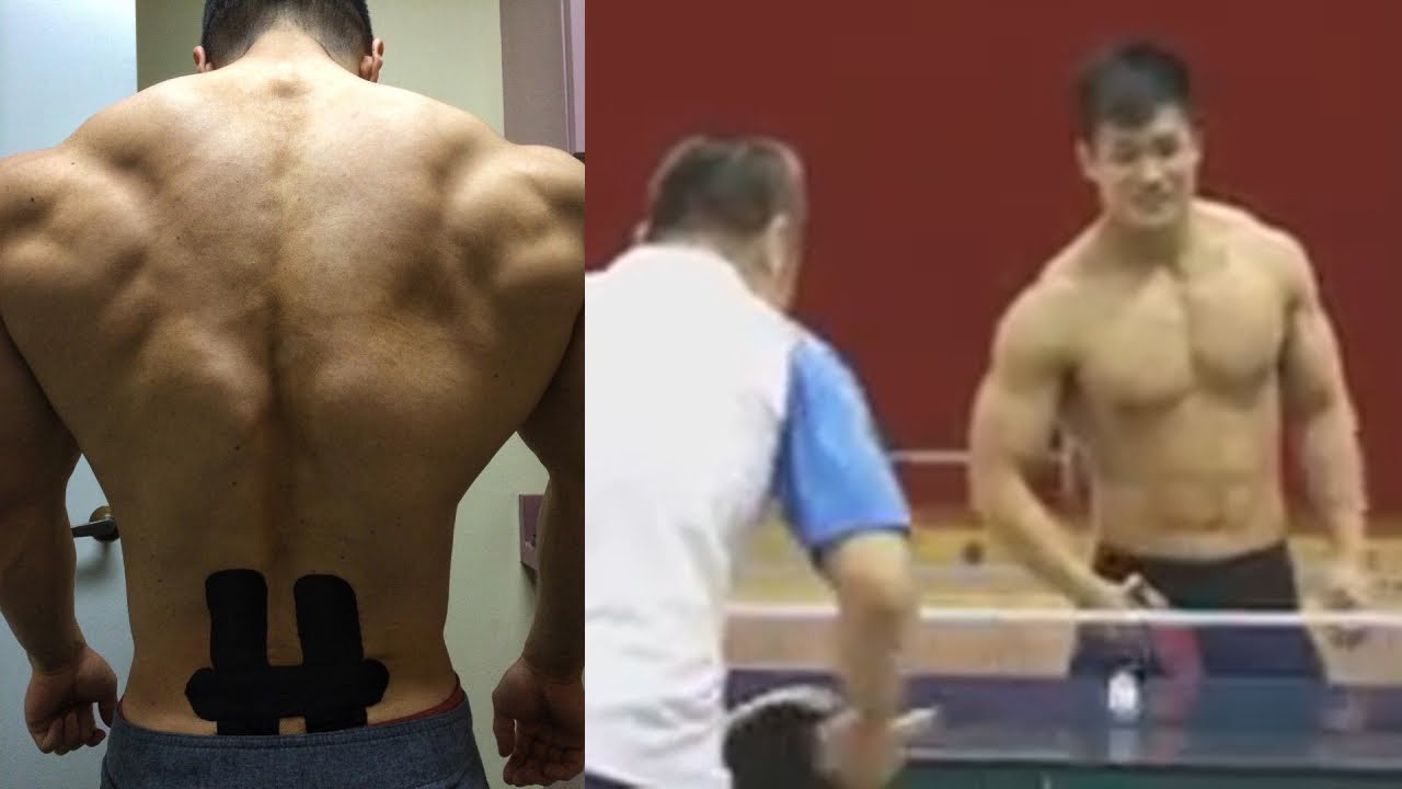Ping pong & Chinese weightlifting training - YouTube