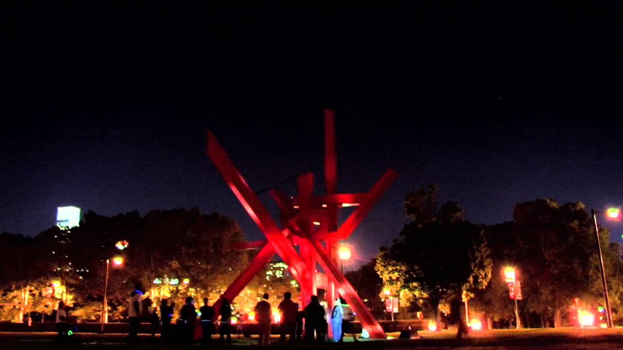 Sculpture Flashlight Mob - 3 - YouTube