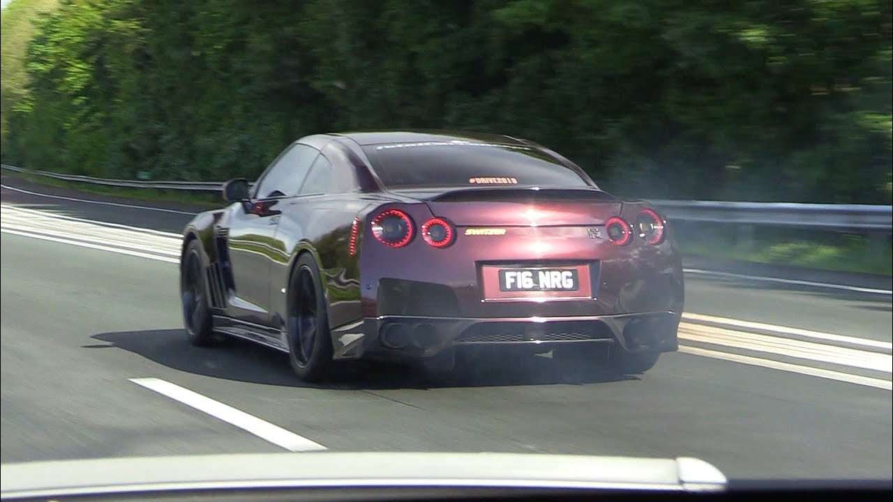 1050HP Nissan GT-R Godzilla R1K! LOUD Start, Accelerations + CHASE ...