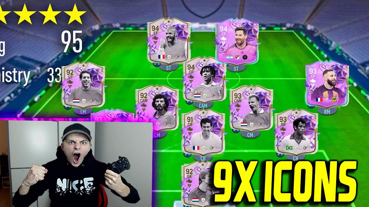 EA FC 24 (FIFA 24): WELTREKORD! 9x ICONS in 130 Rated Full Icon Fut ...