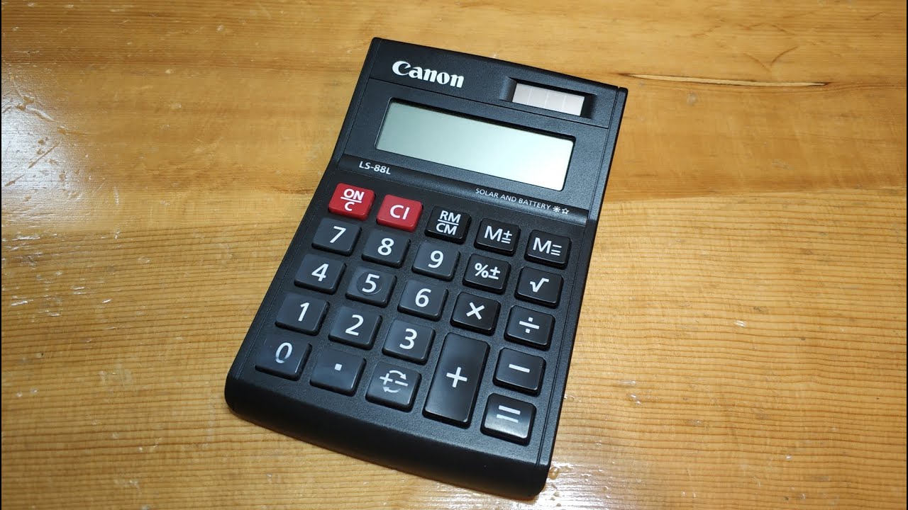 Calculator Casio LS-88L - Reparație - YouTube