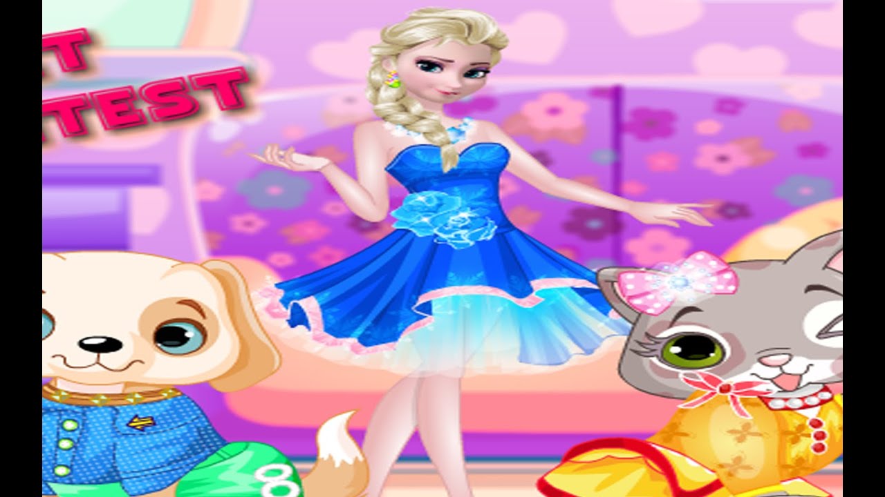 Frozen Princess Elsa Pet Show Contest Disney - YouTube