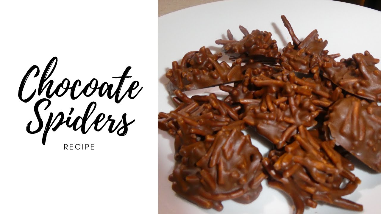 Chocolate Peanut Butter Spiders - YouTube