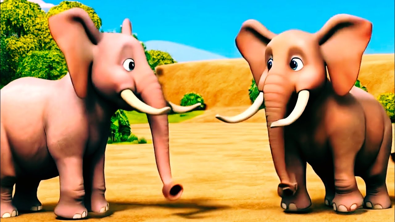 Chunnu Munnu Hathi ! Hathi Raja ! Nursery Rhymes !Hathi cartoon song ...