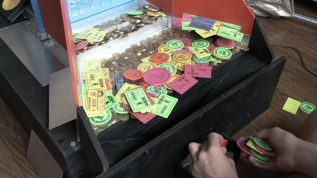 Home Made coin pusher!! For Sale - YouTube