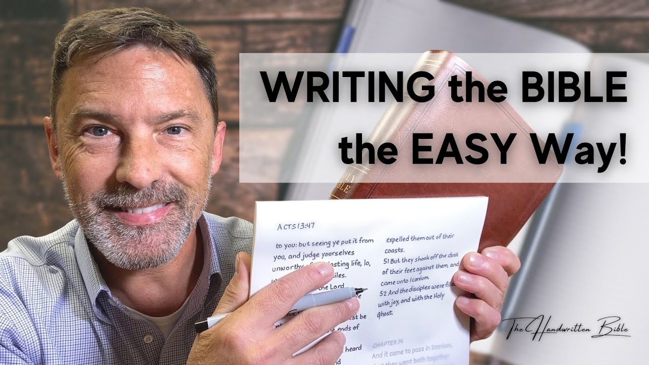 The Handwritten Bible Update & Tracing Method Demonstration - YouTube