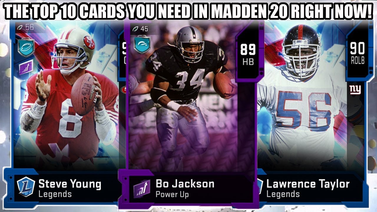 THE TOP 10 CARDS YOU NEED TO HAVE IN MADDEN 20 RIGHT NOW! | MADDEN 20 ...