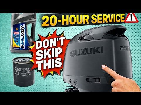 Oil Change | How to Service | Suzuki Outboard 20 Hour Service - YouTube