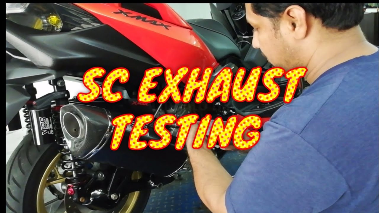 SC project exhaust || sc ekzos yamaha xmax 250 || yamaha x-max exhaust ...
