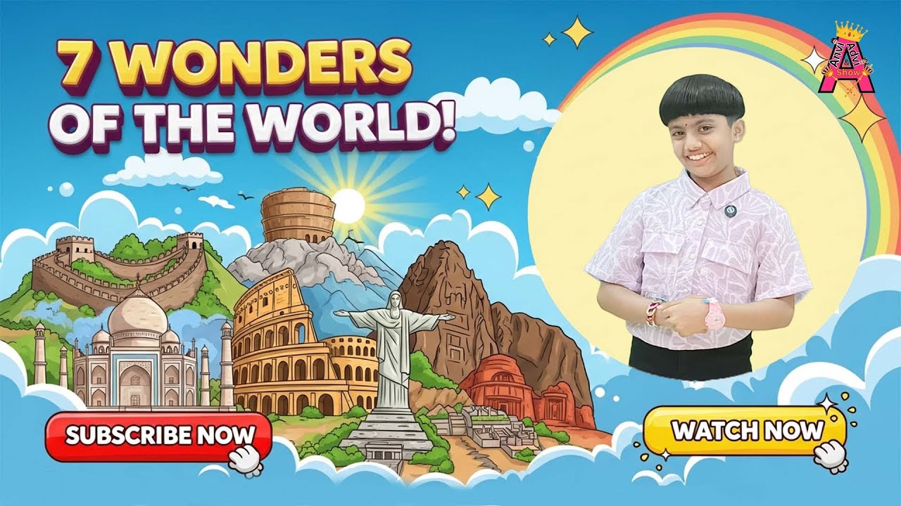 🌎 Exploring the 7 Wonders of the World! | Learn with Anvi 🌍🗺️ | Fun ...