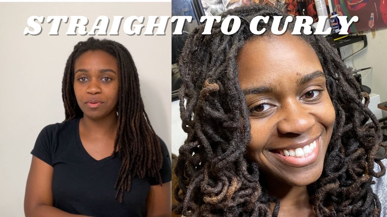 Curling My Locs using lock loops - YouTube
