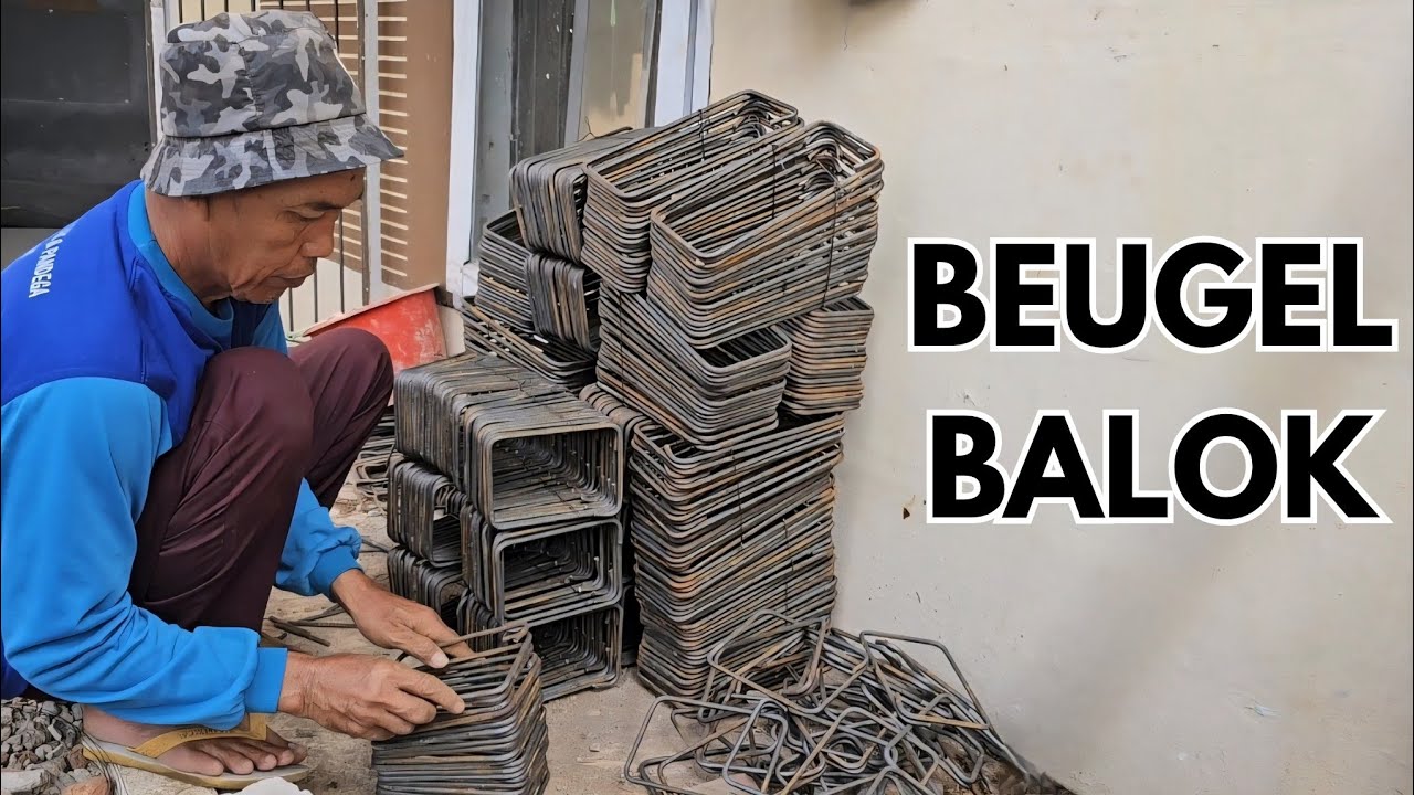 PRODUKSI BEUGEL STRUKTUR BALOK DAK LANTAI 2! Ukuran Besi Cincin Balok ...