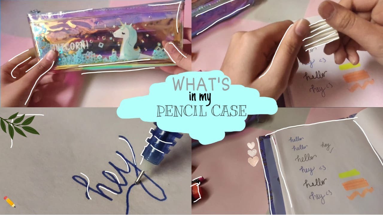 What's in my Pencil Case | stationary ️ |*Pen Review*| Productive Being ...