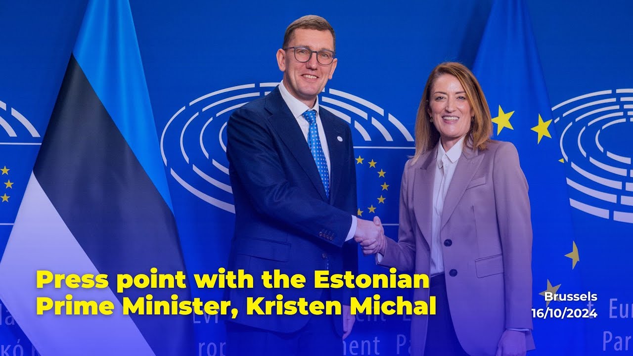 Press point with the Estonian Prime Minister, Kristen Michal - YouTube