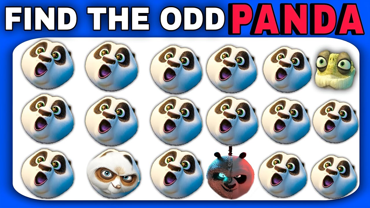 Find the ODD One Out - kung fu panda 4 , Edition Easy , Medium , Hard ...