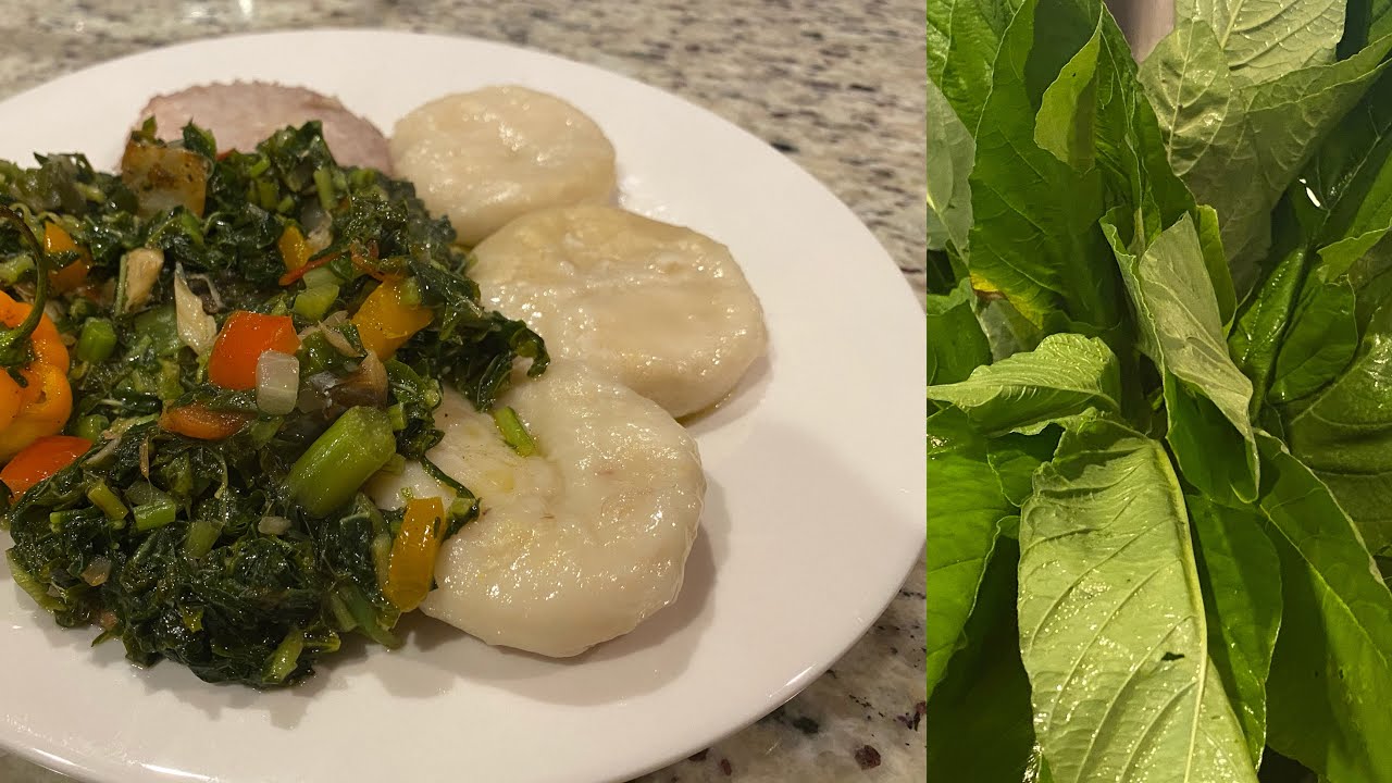 Reap and cook callaloo from my backyard garden | how to cook Jamaican ...