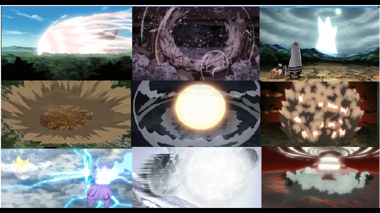 Biggest Attacks in Naruto | Explosions | Small City to Continental ...