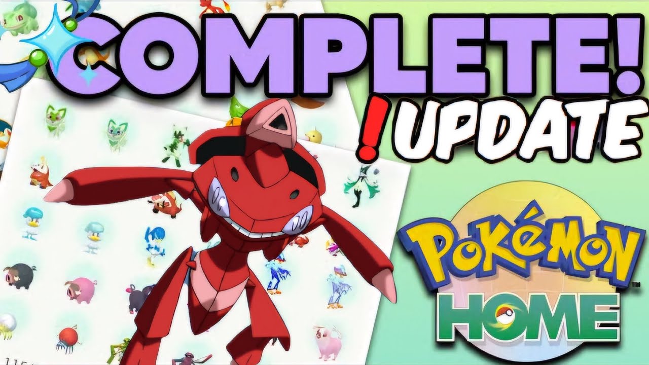POKÉMON HOME COMPLETE SHINY LIVING DEX Update - YouTube
