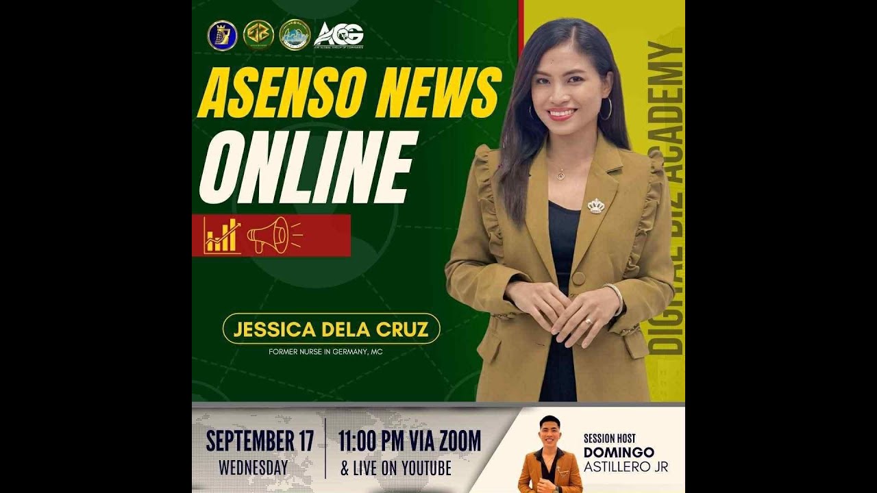 ASENSO NEWS ONLINE nurse sa germany Jessica Dela Cruz - YouTube