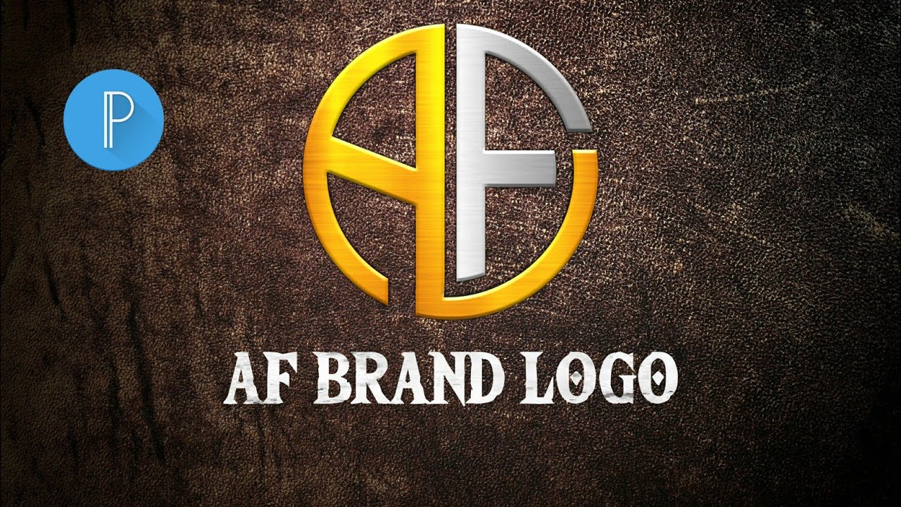 AF brand logo how to make af brand logo design on pixellab in Android ...