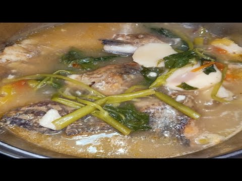 Authentic Fish Stew with Taro Root Crops - YouTube