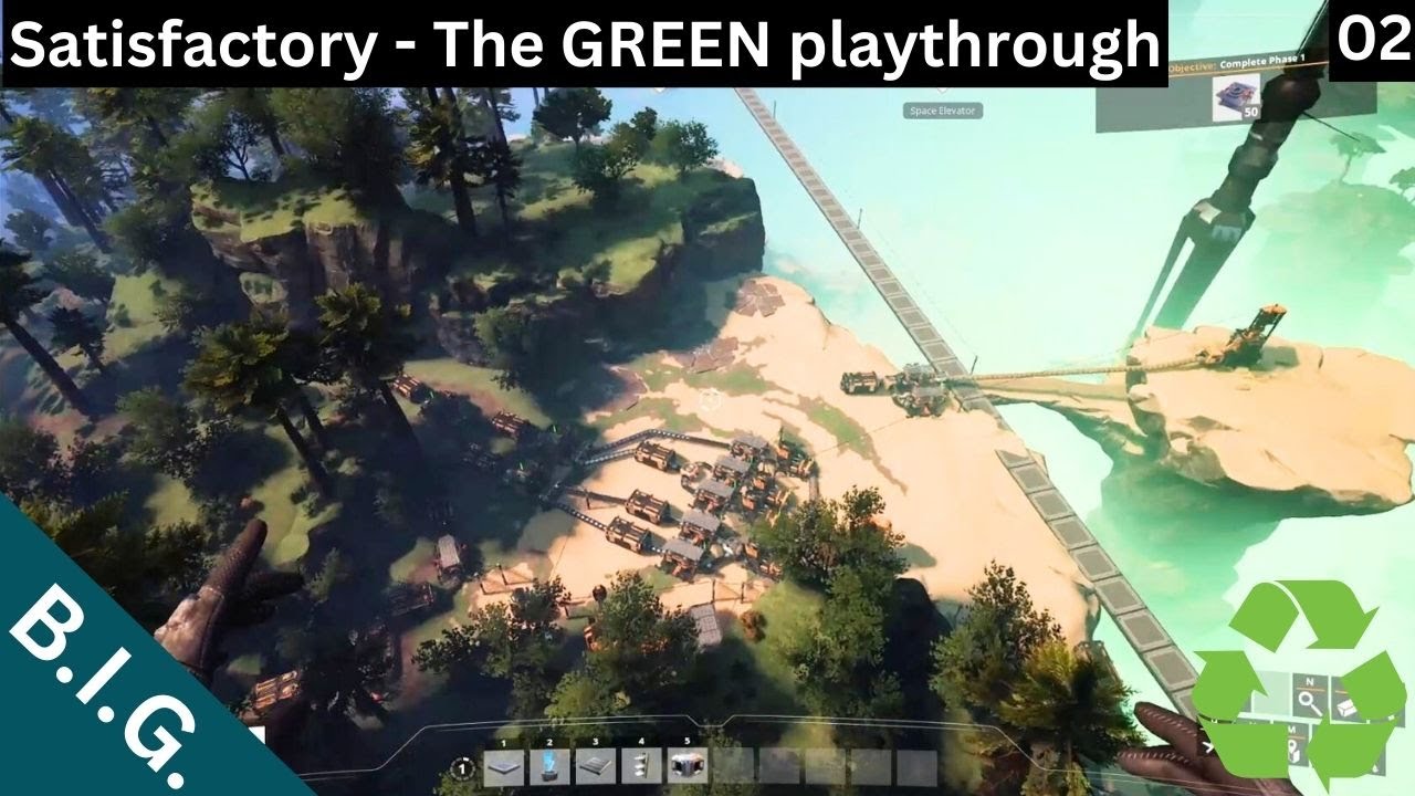 Satisfactory Green Playthrough - Day 02 - Phase 1 Completed - YouTube