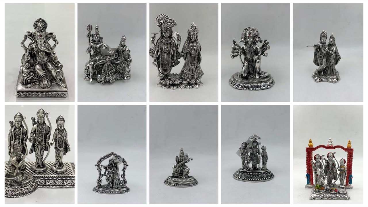 Latest God statue silver design | Silver God statue #godstatues #sliver ...