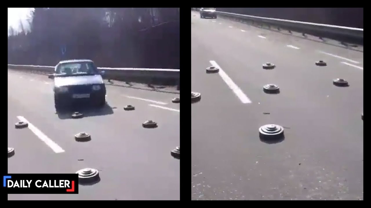Drivers Skillfully Drive Over Landmines In Eastern Europe - YouTube