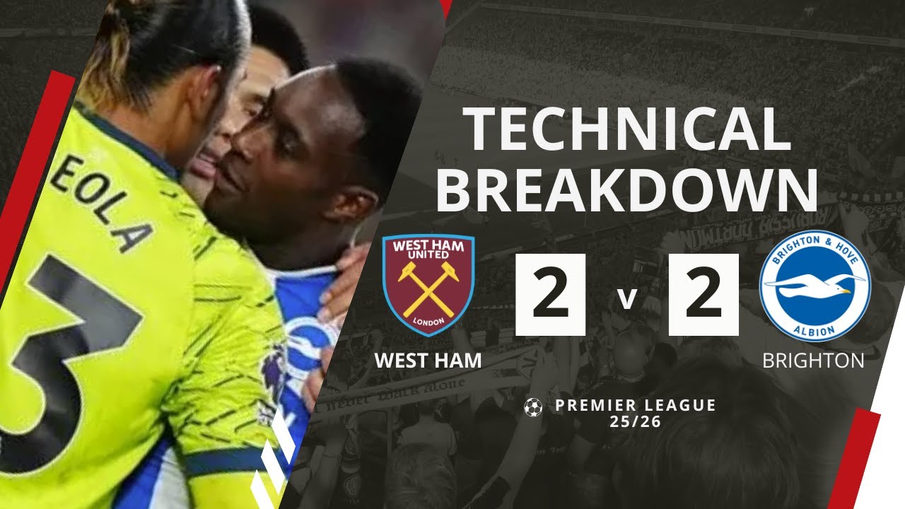 CHAOS AFTER MISSED PANENKA! 😨 West Ham & Brighton Explode in Fiery 2-2 ...