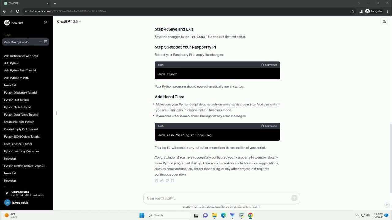 How To Auto Run Python Program On Raspberry Pi Youtube