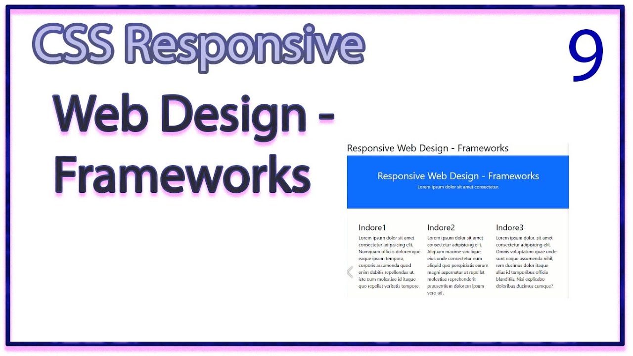 CSS Advance Responsive Web Design - Frameworks - YouTube
