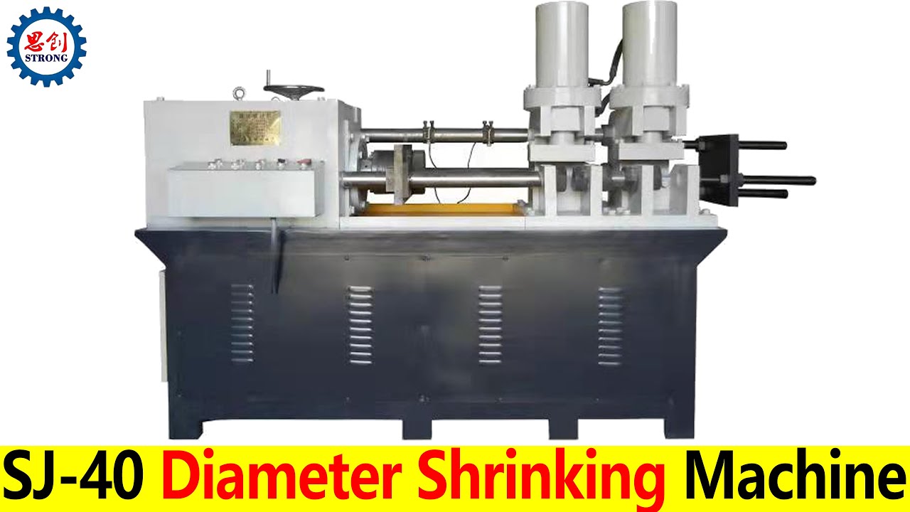 SJ-40 Round Metal Rod Diameter Shrinking Machine - YouTube