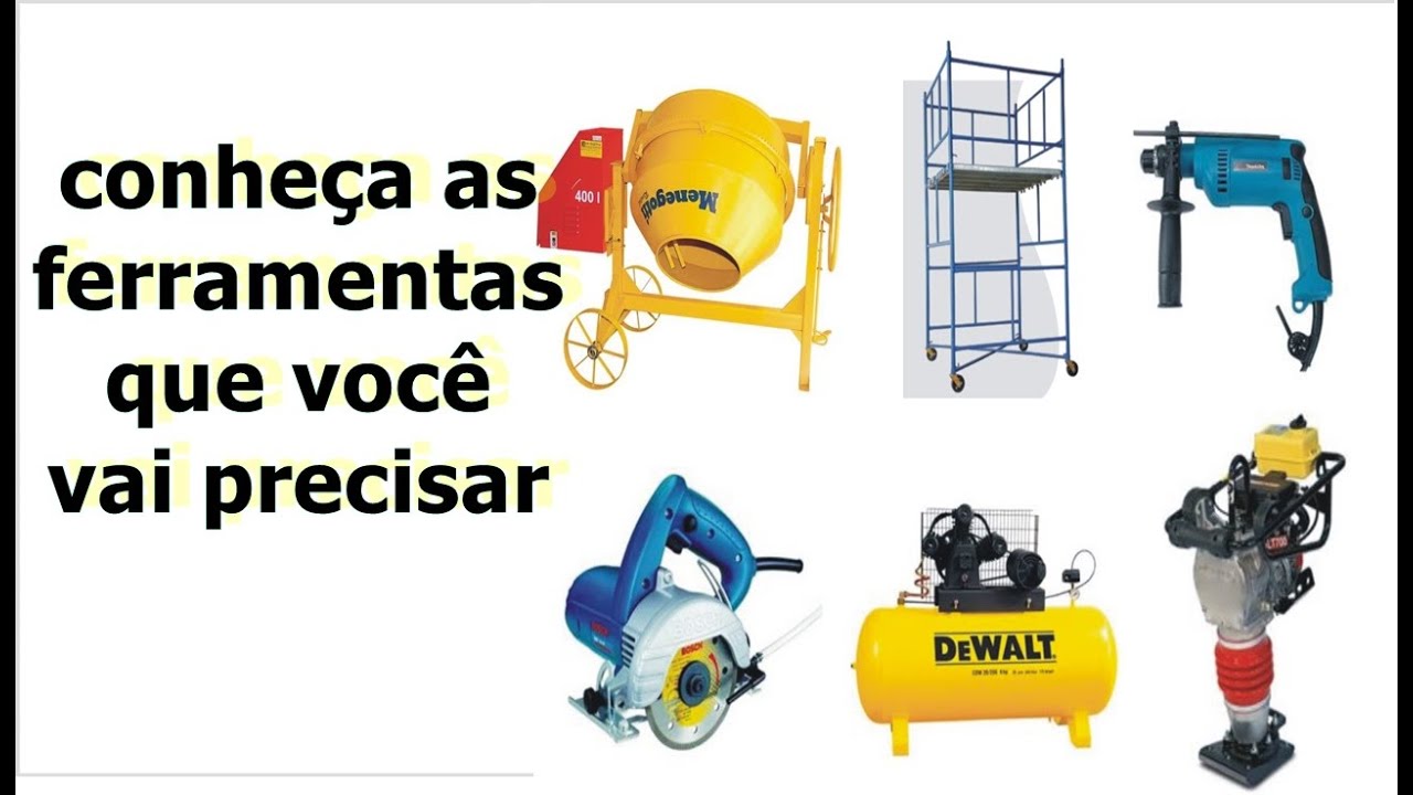 ferramentas basicas para a construção civil - YouTube