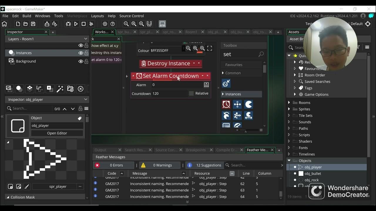 How to code in GameMaker ( last part ) - YouTube