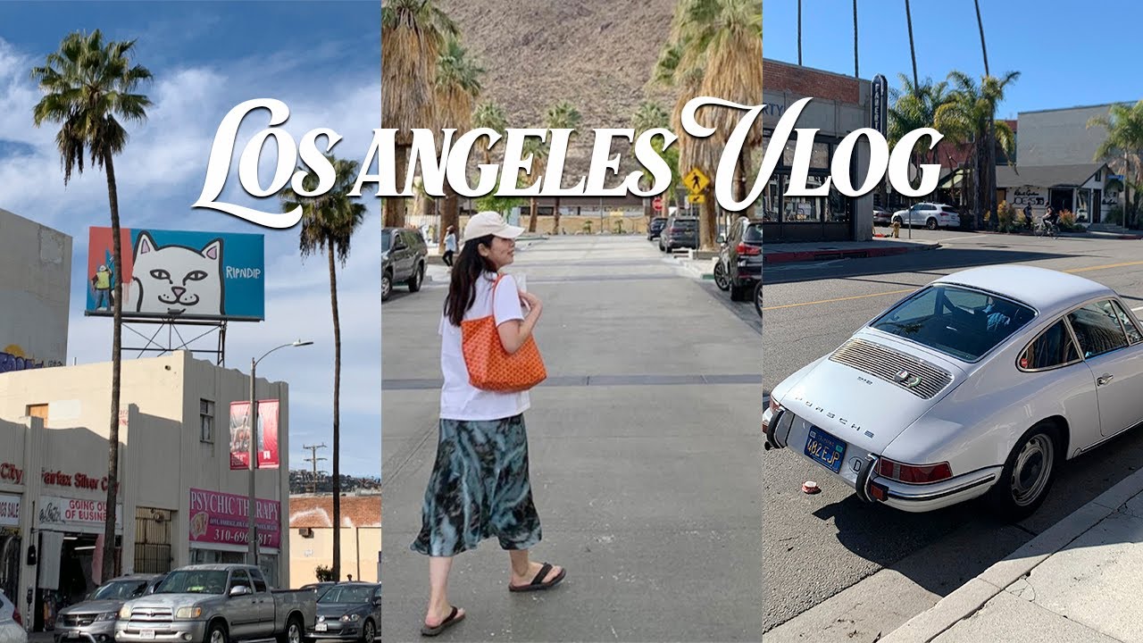 LA vlog. 엘에이 여행 브이로그. 로컬 맛집부터 카페 추천. 베니스 비치. 에보키니. 24 hours in LA 🌴 ...