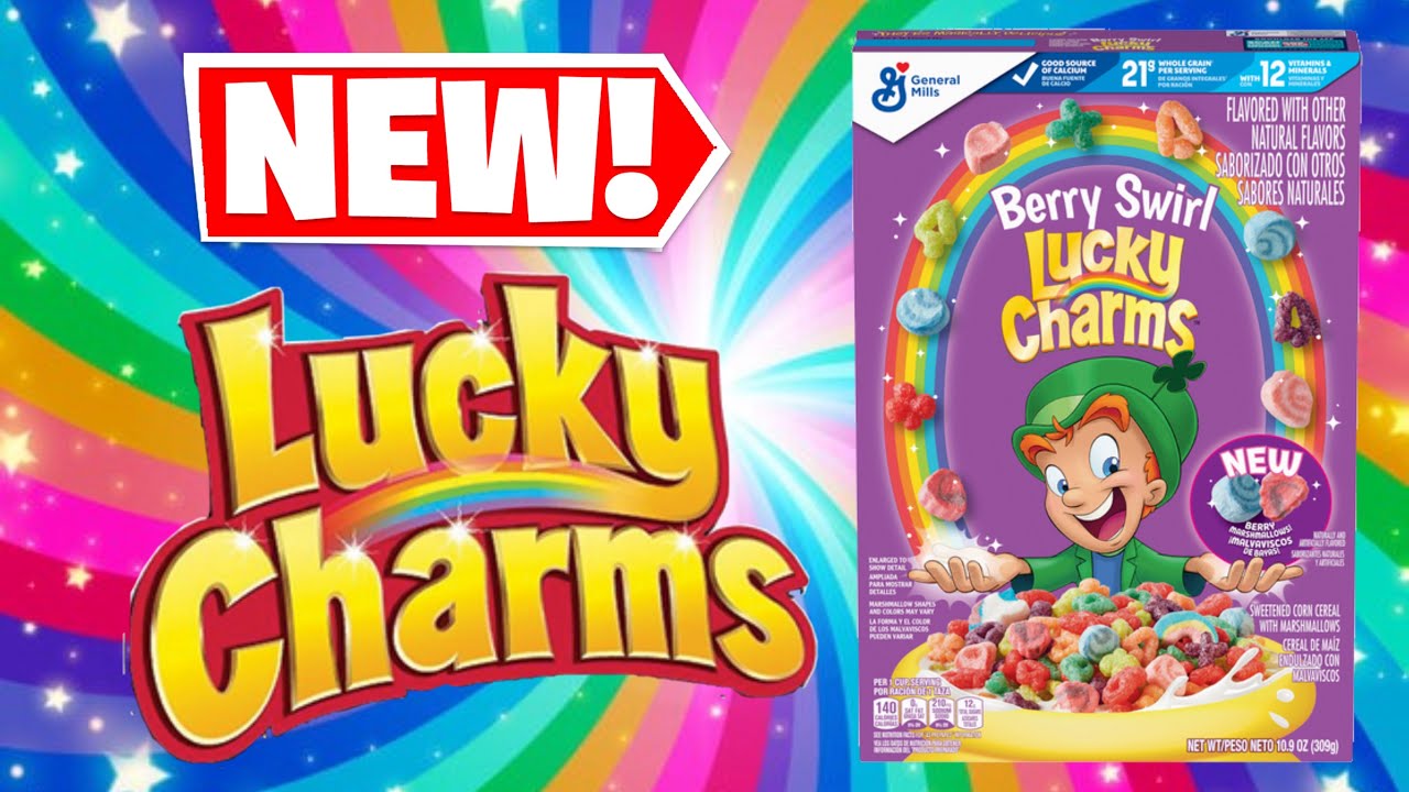 Lucky Charms Berry Swirl REVIEW | Super Cereal Sunday - YouTube