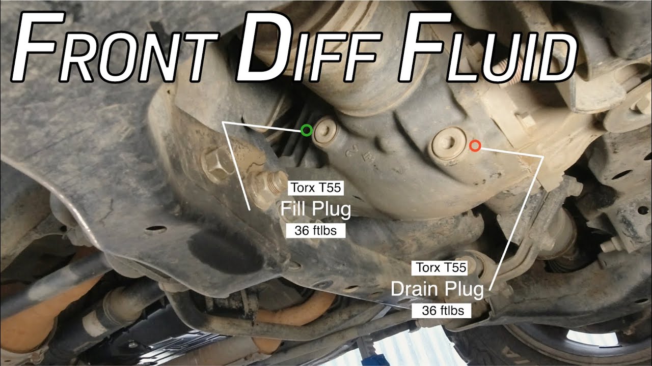 Front Diff Fluid Change 100 Series Land Cruiser - YouTube