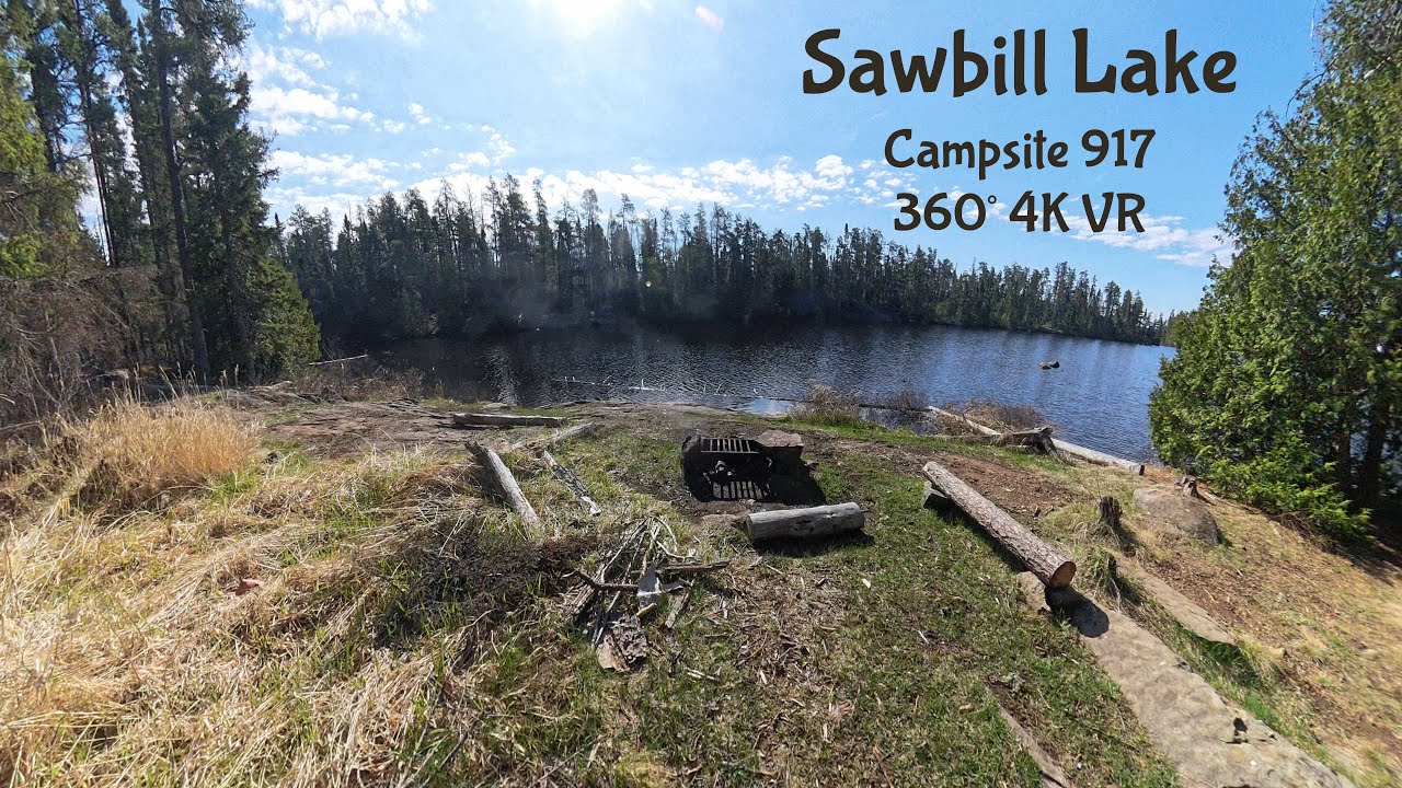 360° VR of Sawbill Lake Campsite 917 in the BWCA - YouTube