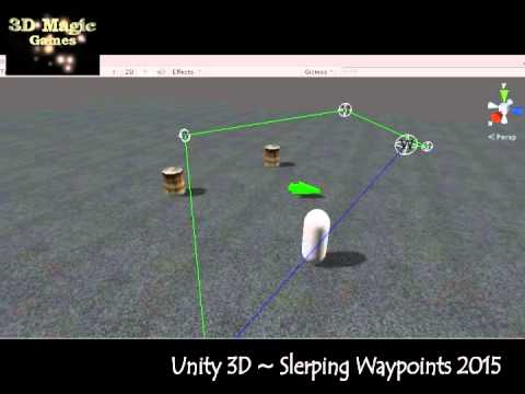 Unity3d Waypoints script using Vectors and Slerping - YouTube