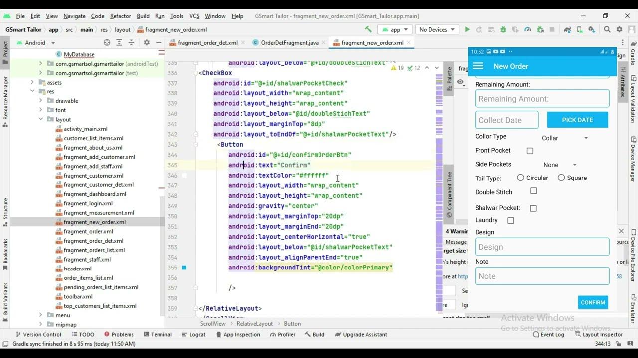 Tailor app source code part 6 Order details | New Order #opensource #opensourcesoftware # ...